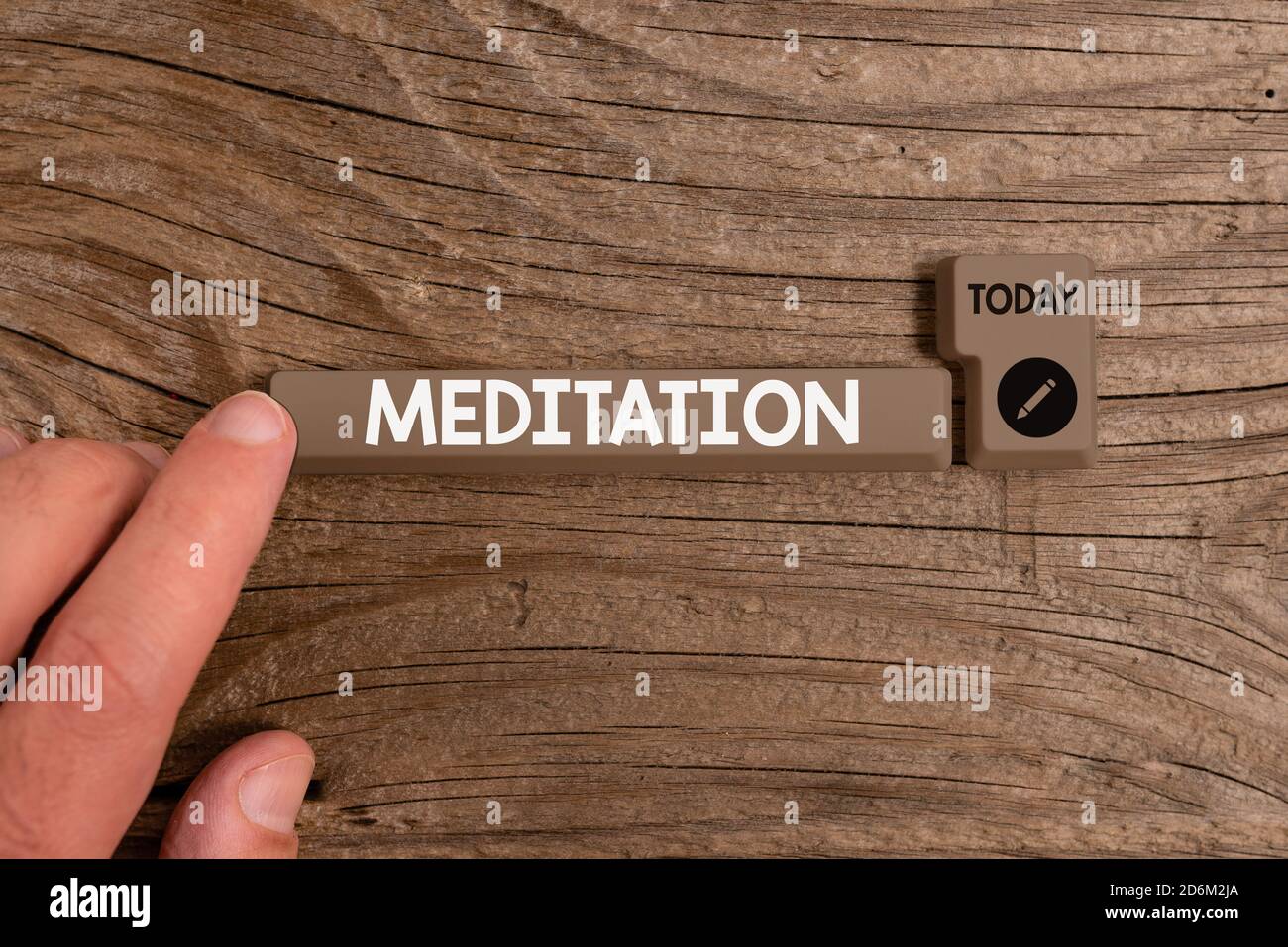 Writing note showing Meditation. Business concept for achieve a ...