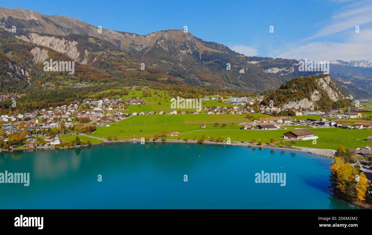 City of Brienz in Switzerland from above Stock Photo - Alamy