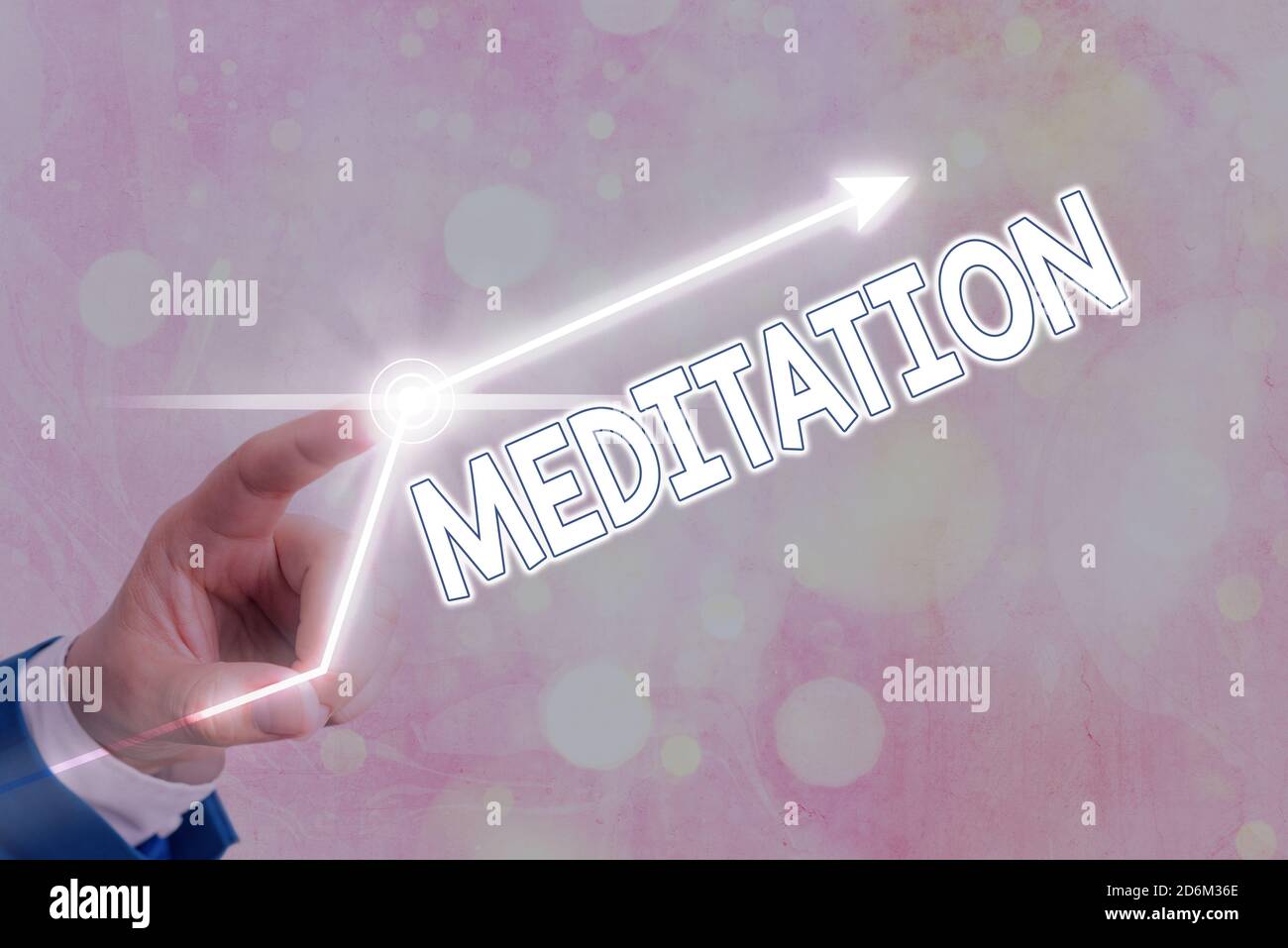 Word writing text Meditation. Business photo showcasing achieve a ...