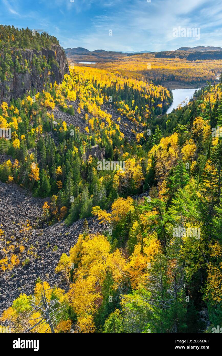 Fall foliage color in Quimet Canyon, Ontario, Canada Stock Photo - Alamy