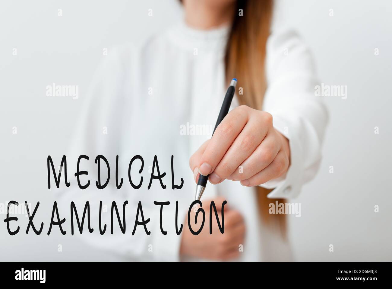 Handwriting text Medical Examination. Conceptual photo the examination ...
