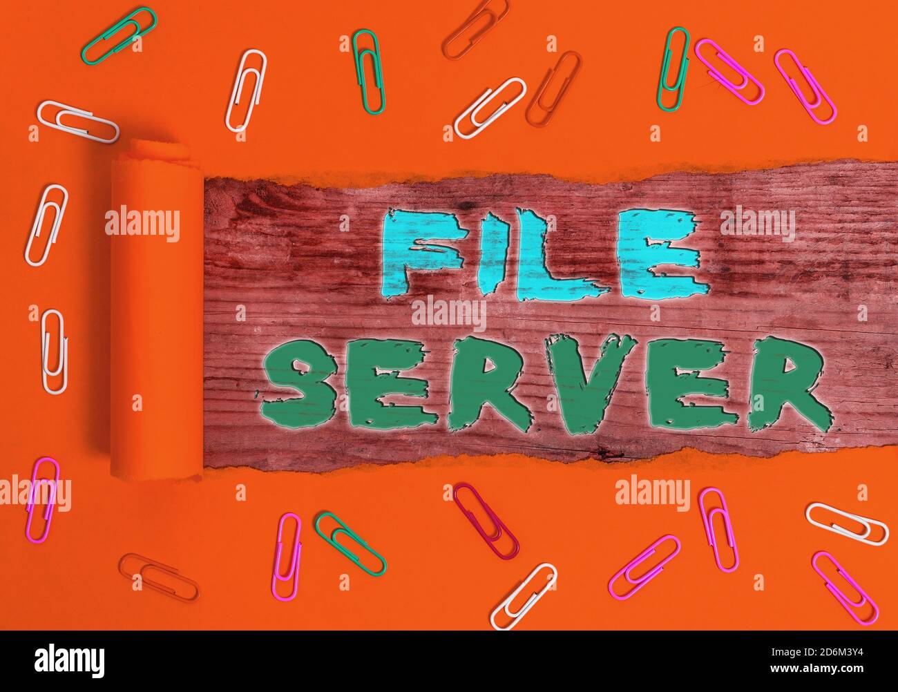 Writing note showing File Server. Business concept for device which controls access to ...