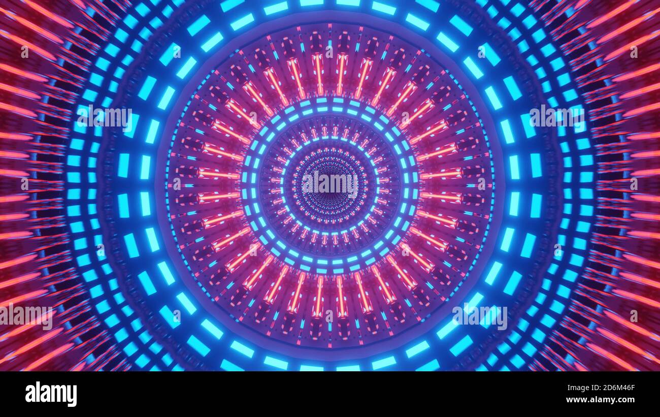 Gleaming Center Light Pass way 4k uhd 3d illustration background Stock ...