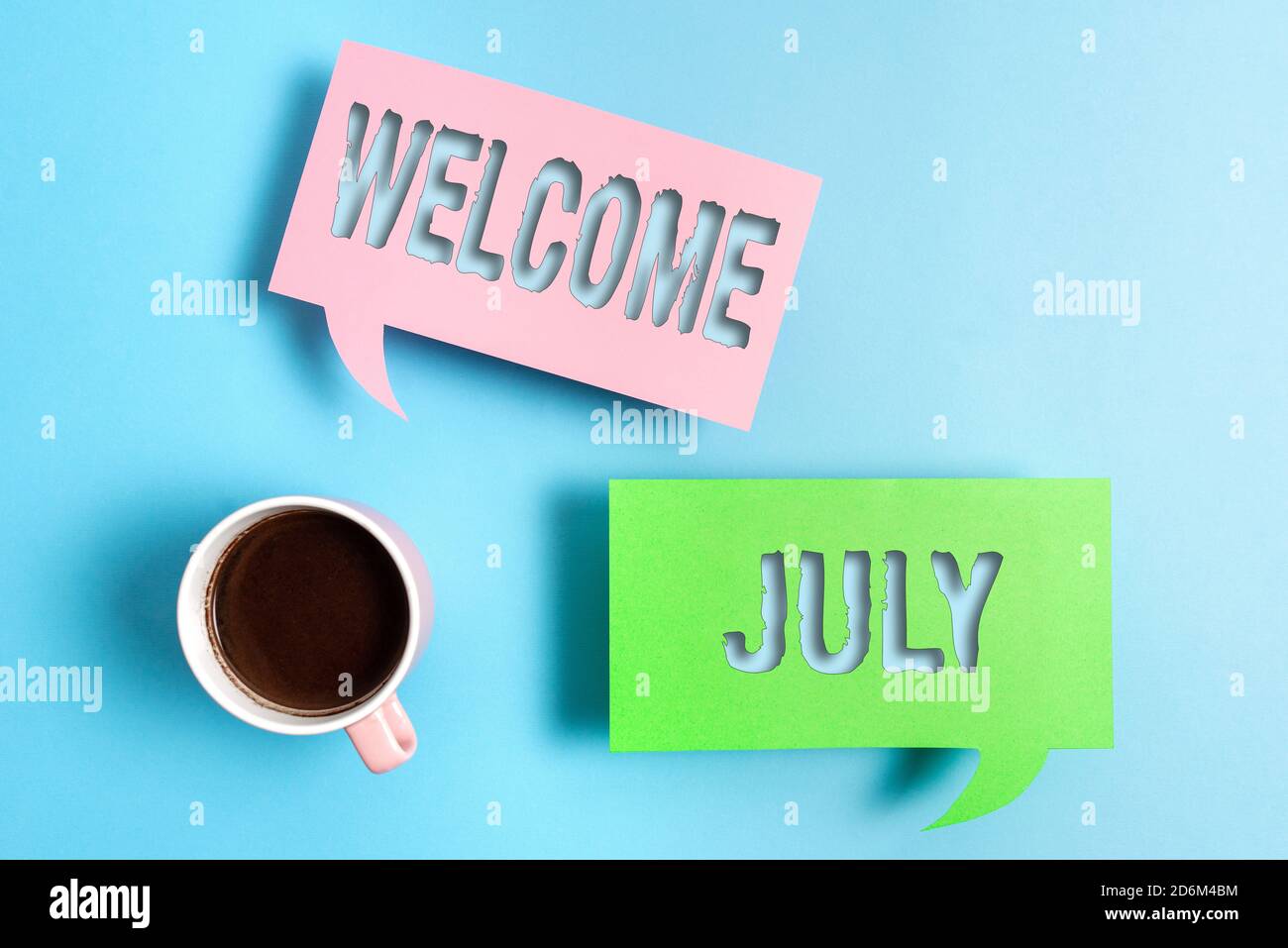 Handwriting text Welcome July. Conceptual photo Calendar Seventh Month ...