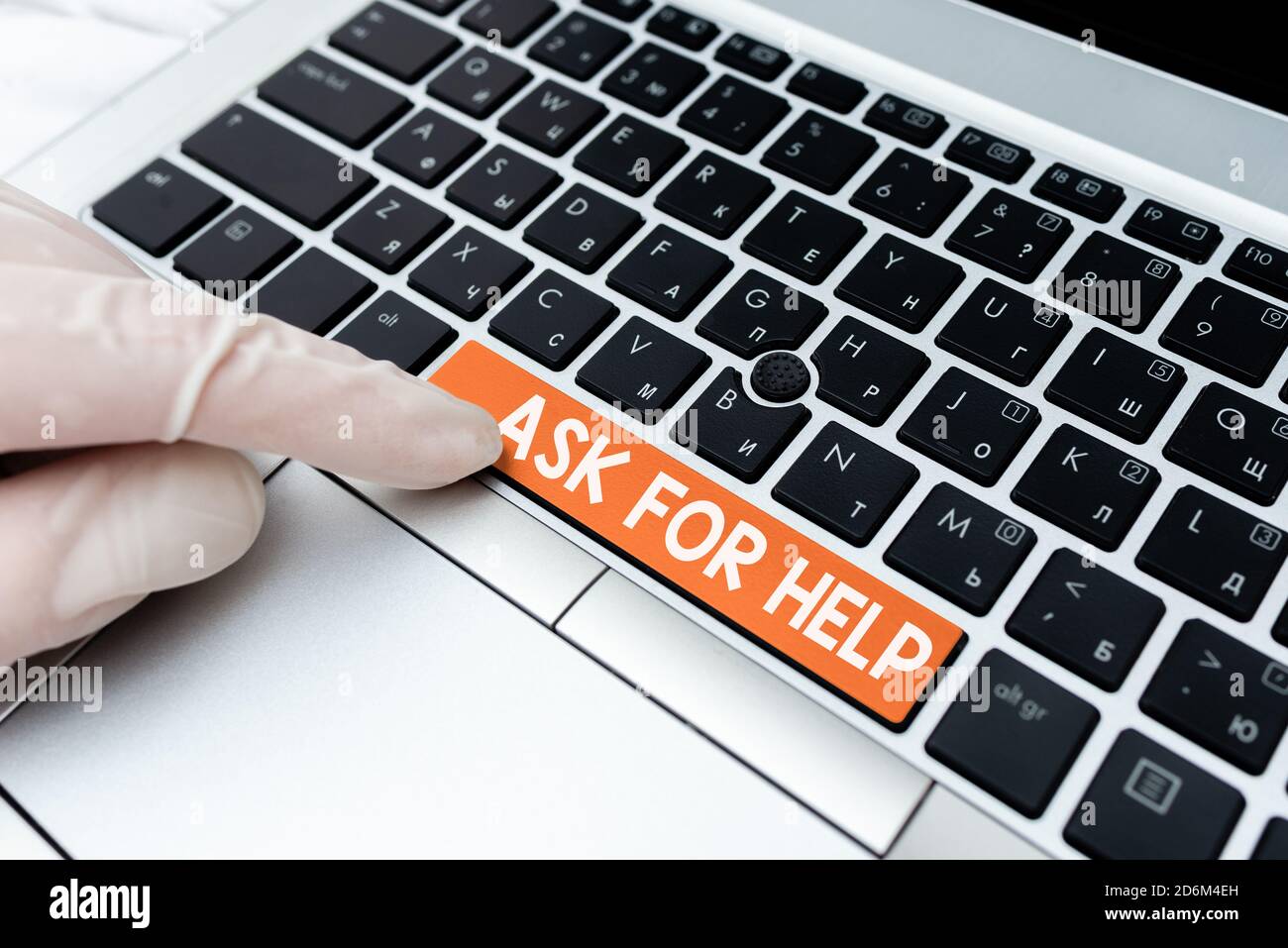 Handwriting text Ask For Help. Conceptual photo put a question or seek ...