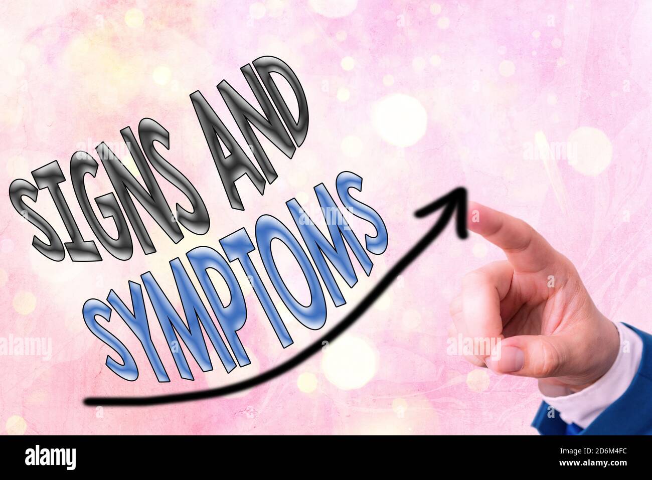 Text sign showing Signs And Symptoms. Business photo text abnormalities ...
