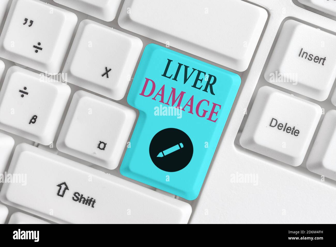 Text sign showing Liver Damage. Business photo text any disorder of the ...