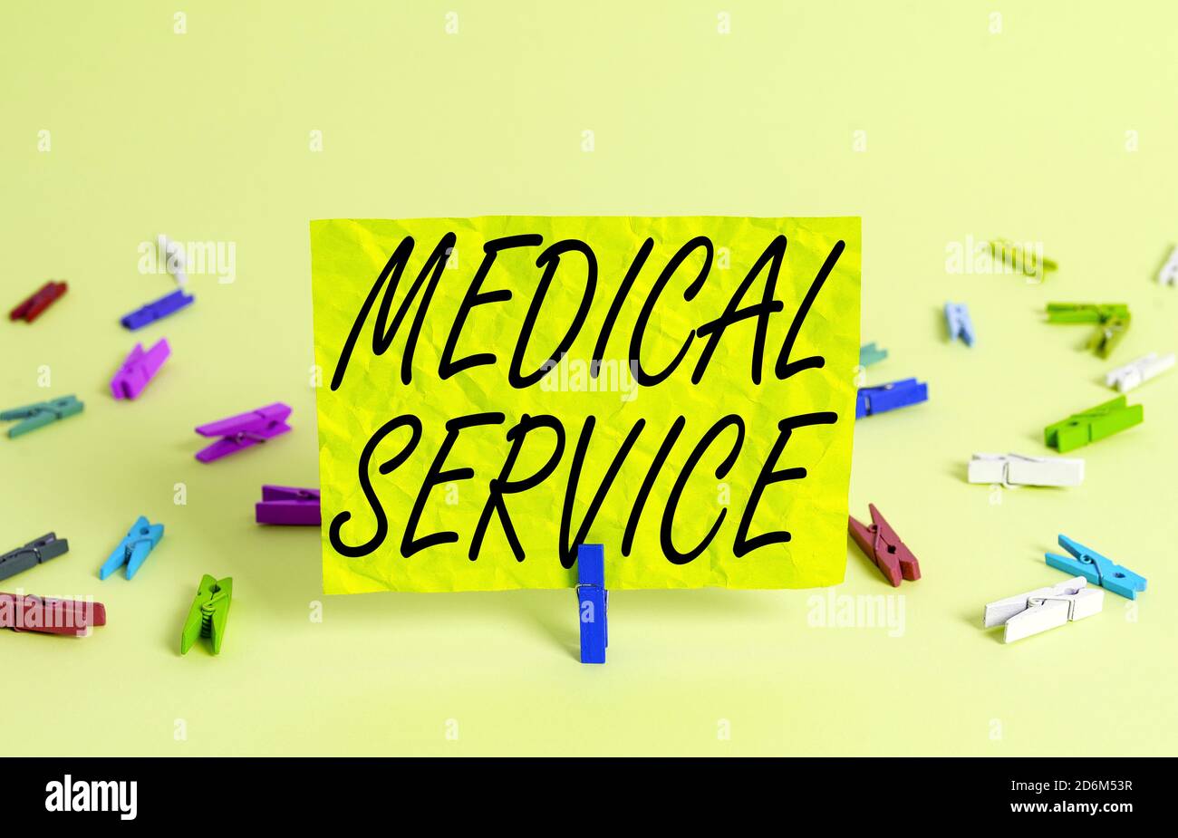 Text sign showing Medical Service. Business photo text care and ...