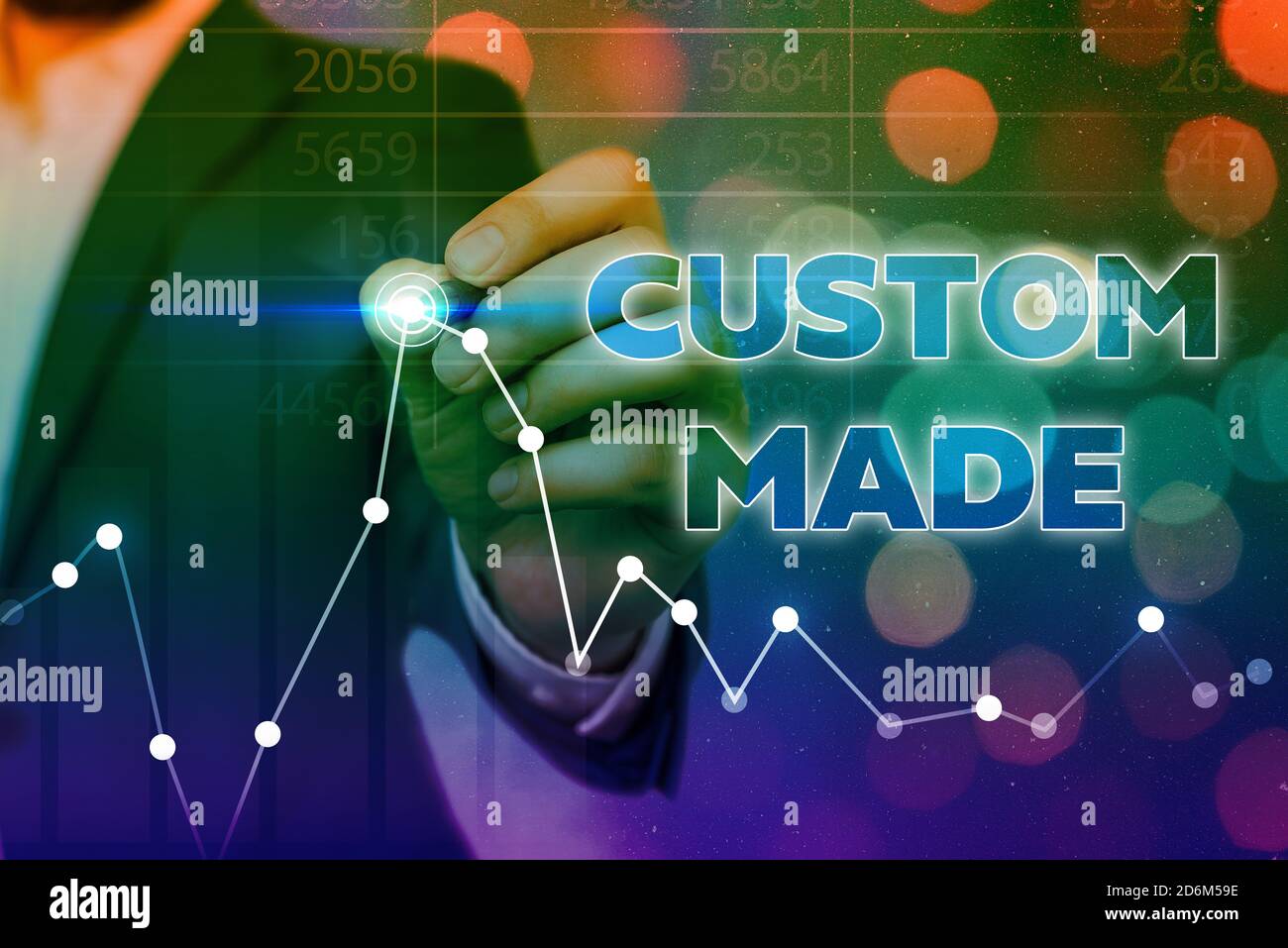 Conceptual hand writing showing Custom Made. Concept meaning something ...