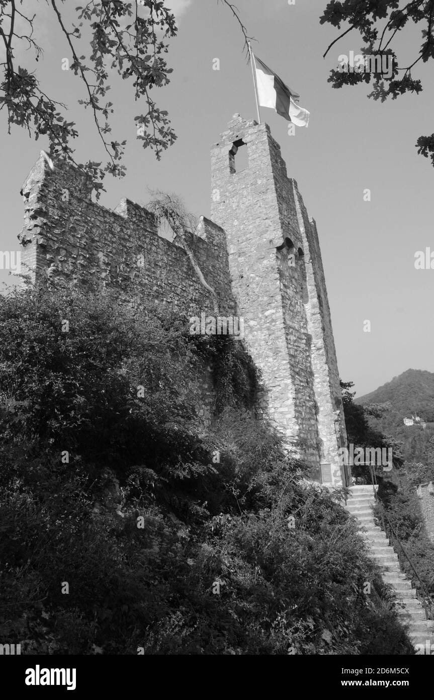 Baden City: The historic Chateau on top of the city in canton Aargau ...
