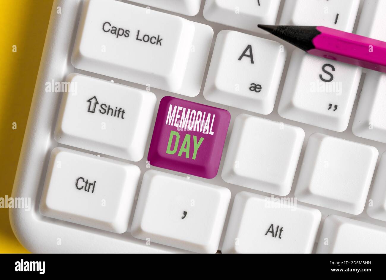 Text sign showing Memorial Day. Business photo showcasing To honor and ...