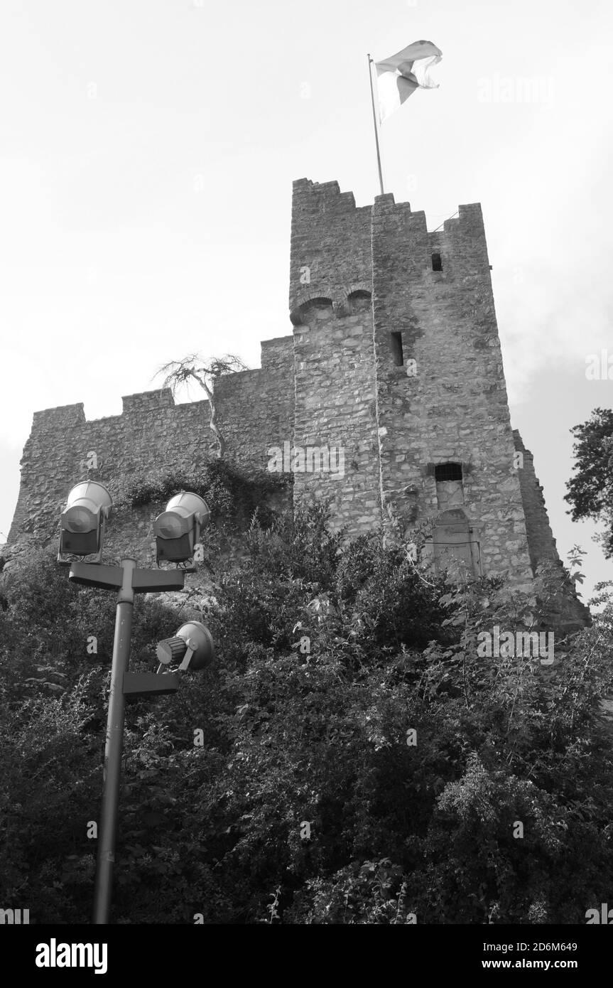 Baden City: The historic Chateau on top of the city in canton Aargau ...