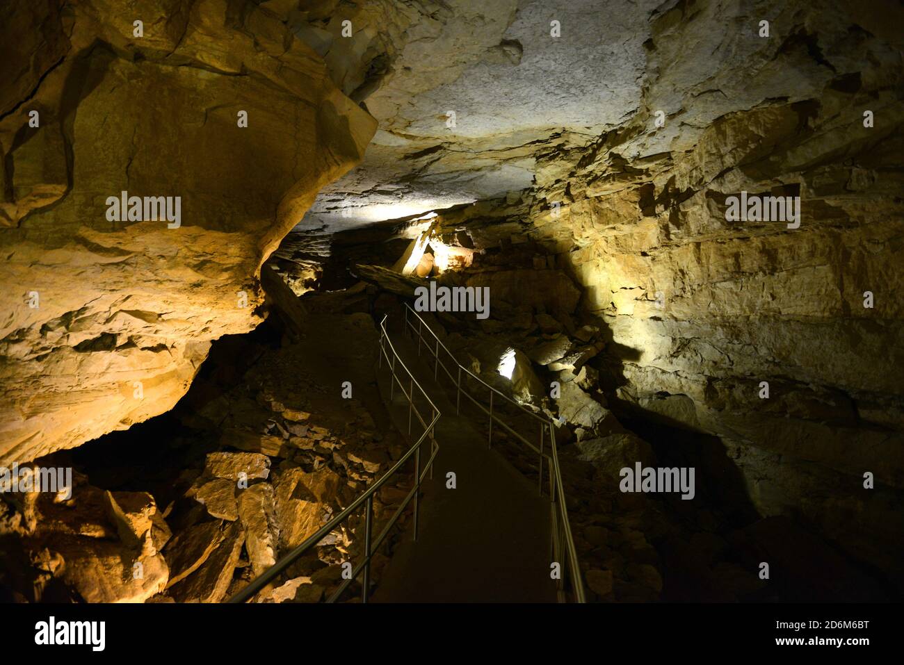 Mammoth Cave National Park interior, Kentucky, USA. This national park ...