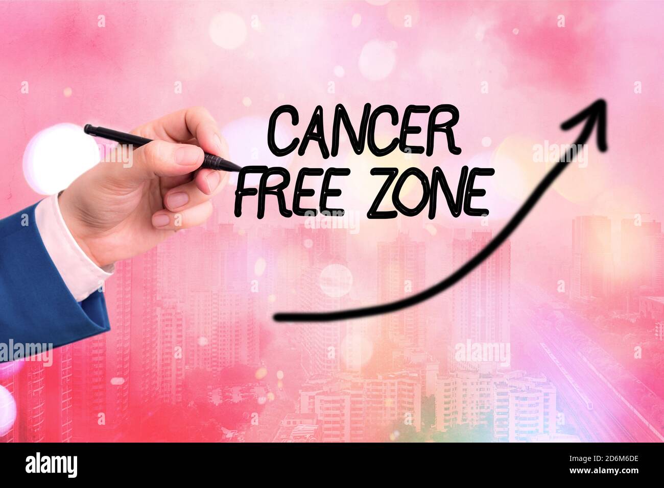 Conceptual hand writing showing Cancer Free Zone. Concept meaning ...