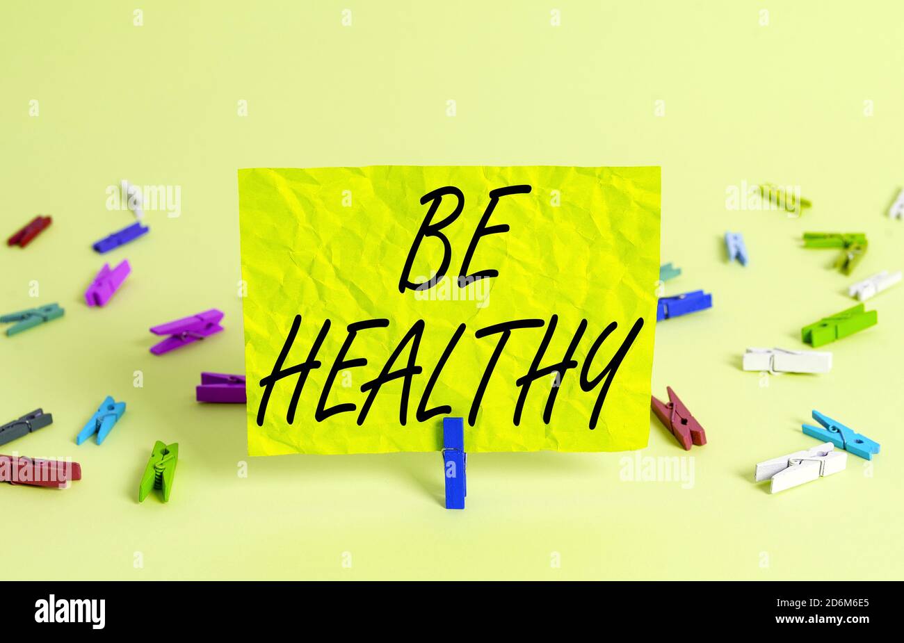 Text sign showing Be Healthy. Business photo text promote a state of ...