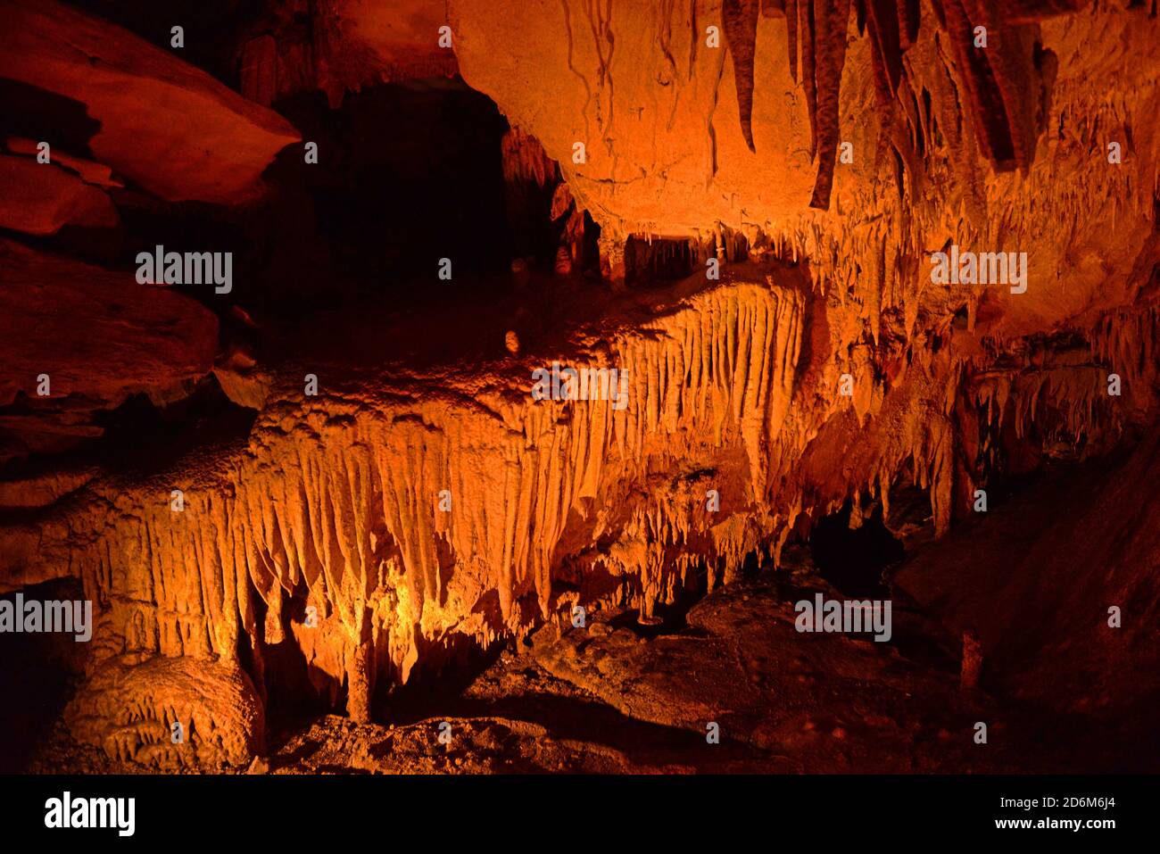 Frozen Niagara in Mammoth Cave National Park, Kentucky, USA. This ...