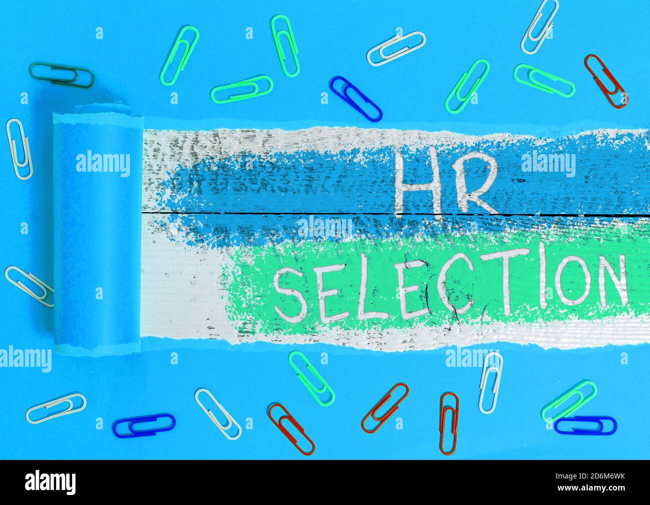 Text sign showing Hr Selection. Business photo showcasing Process and ...