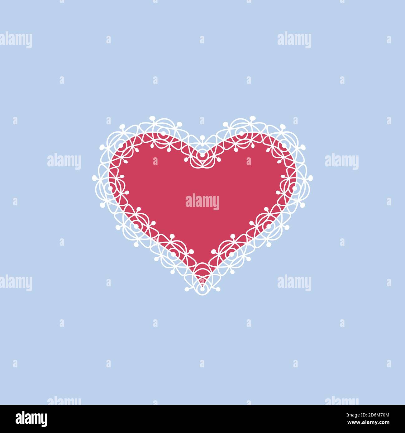 Lace heart icon. Decorative heart. Vector EPS 10 Stock Vector Image ...
