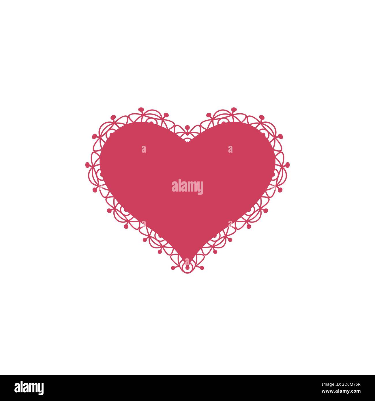 Lace heart icon. Decorative heart. Vector EPS 10 Stock Vector Image ...