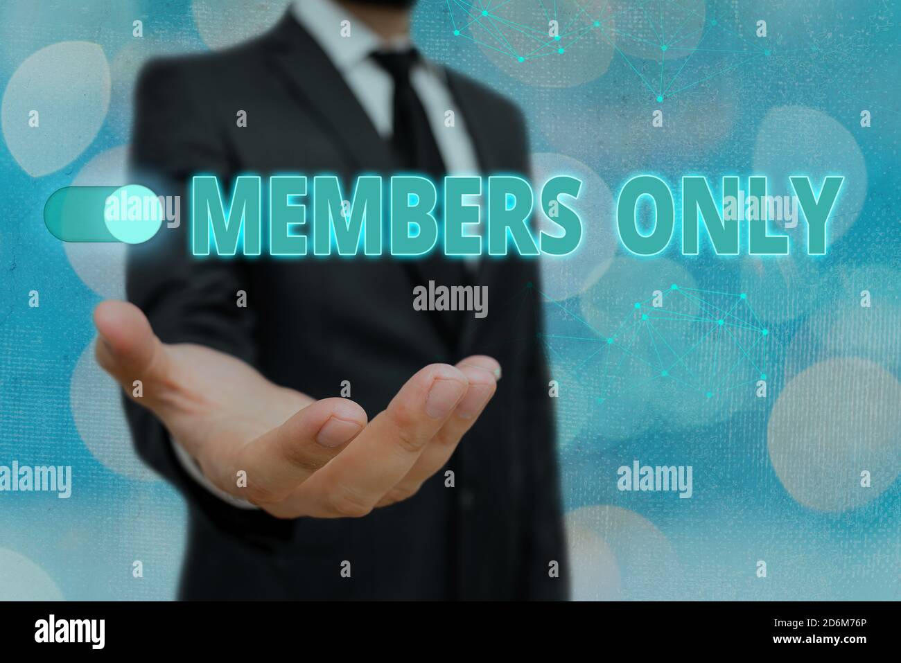 Conceptual hand writing showing Members Only. Concept meaning Limited ...