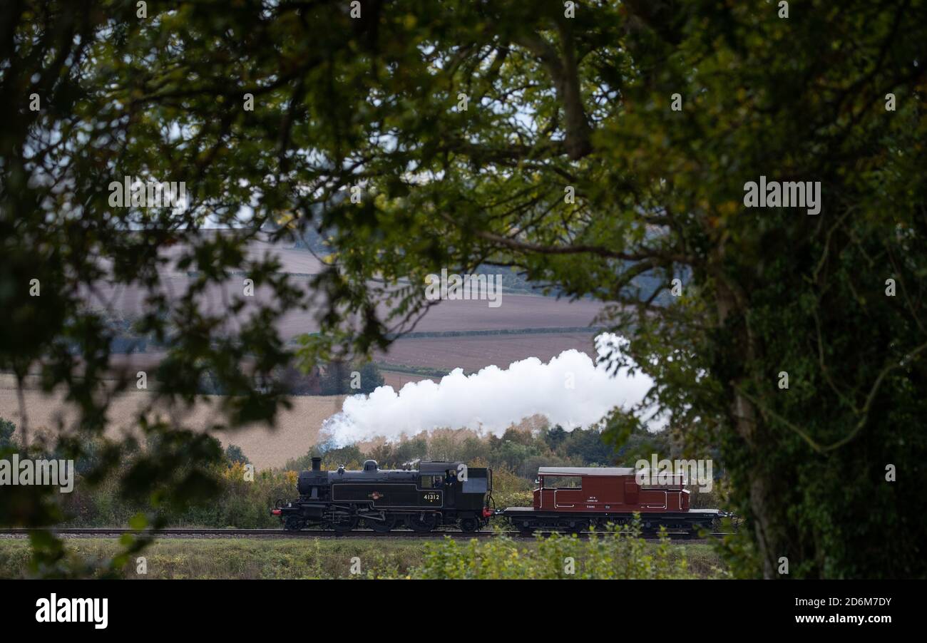 The British Railways Ivatt Class 2MT Tank Engine number 41312 ...