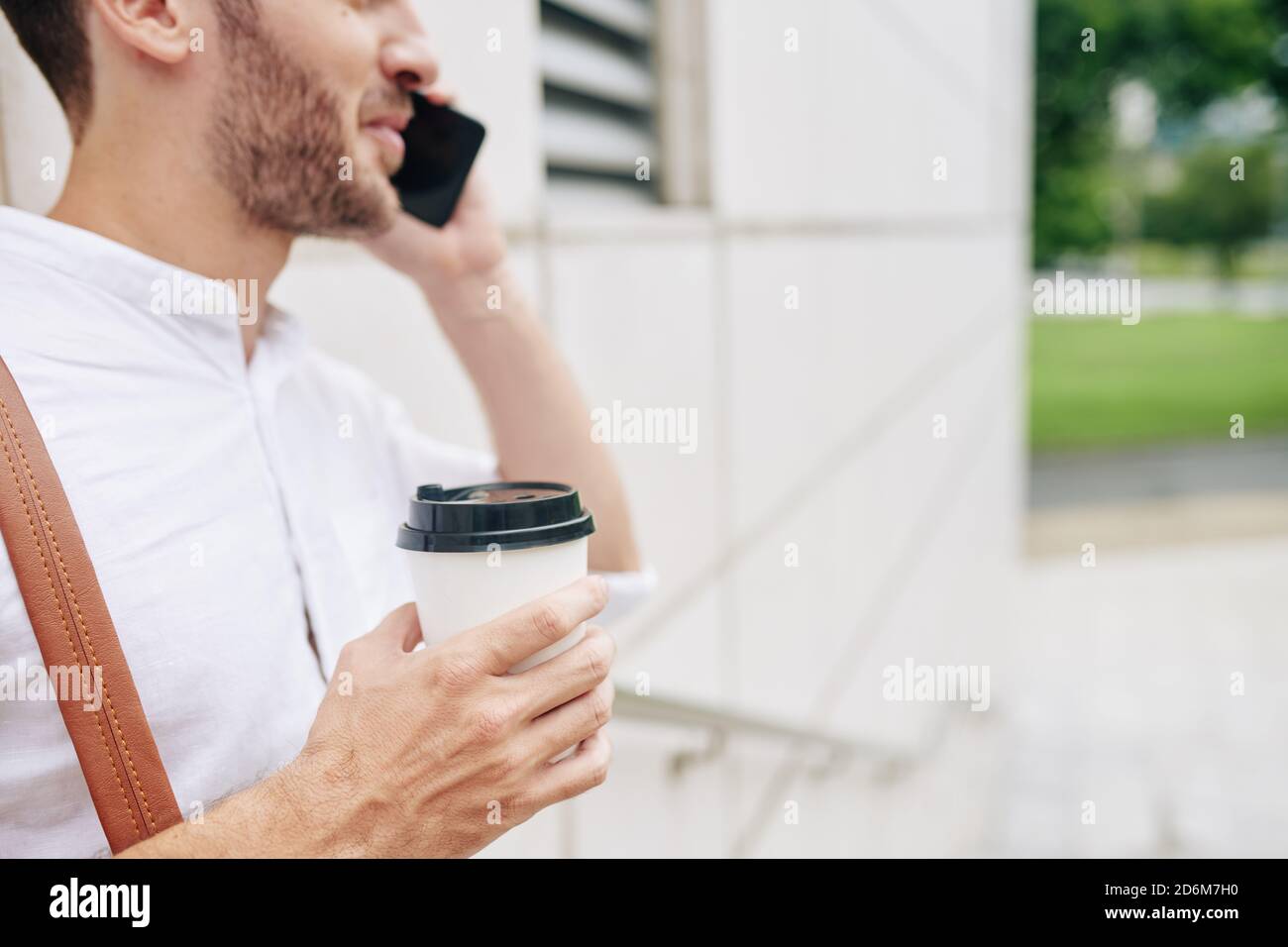 Man making phone call Stock Photo - Alamy