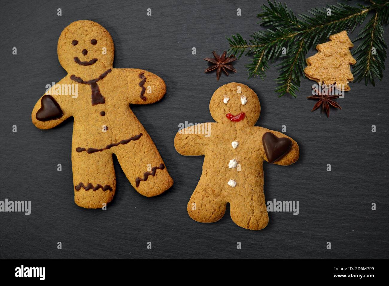 gingerbread man male little man merry christmas Stock Photo - Alamy