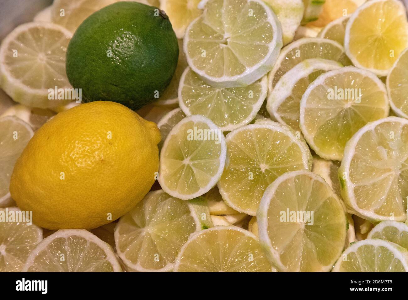 Sliced Lemons And Limes