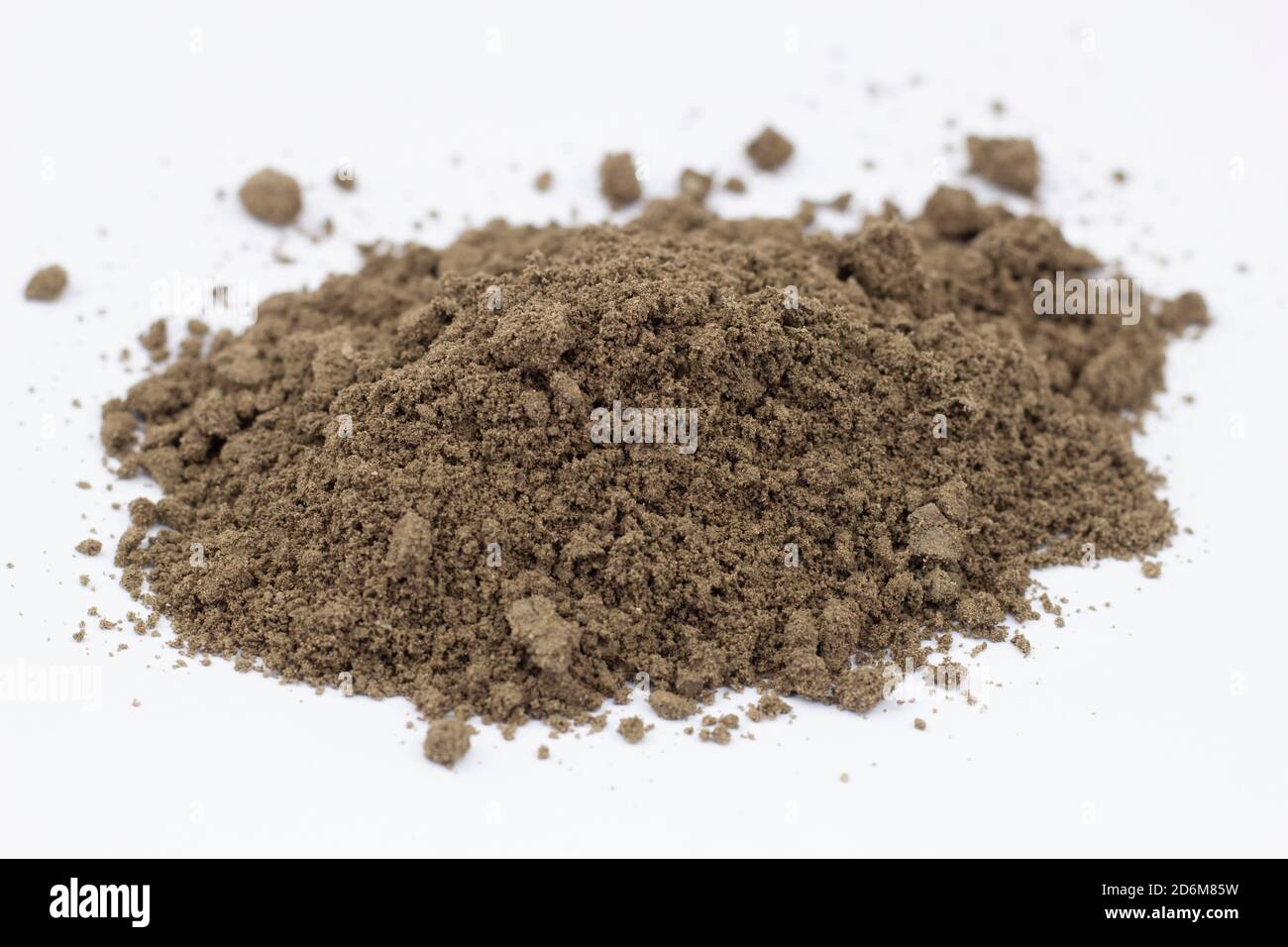 Dirty earth on white background. Natural soil texture Stock Photo - Alamy