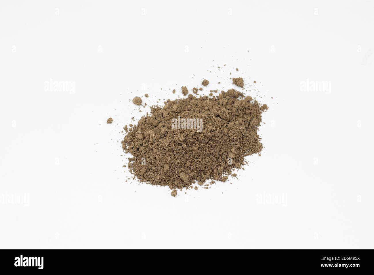 Dirty earth on white background. Natural soil texture Stock Photo - Alamy