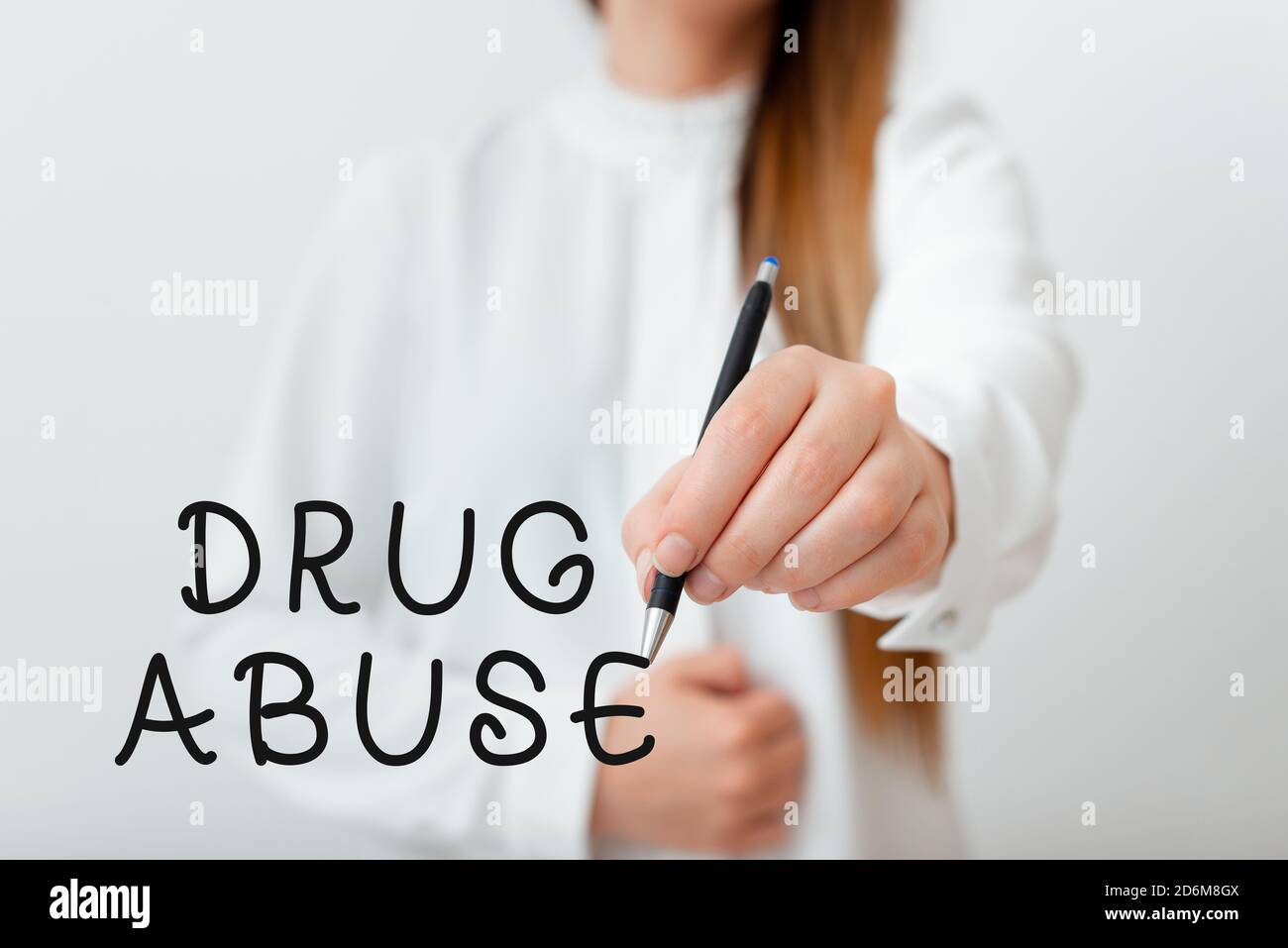 Handwriting text Drug Abuse. Conceptual photo the habitual taking of ...