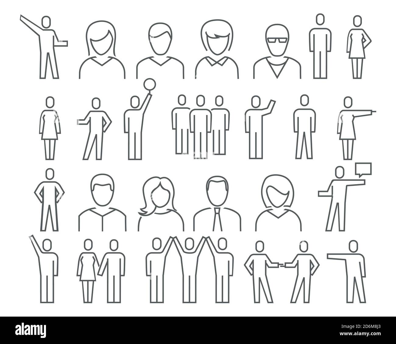 Women and man shaking hands Stock Vector Images - Alamy