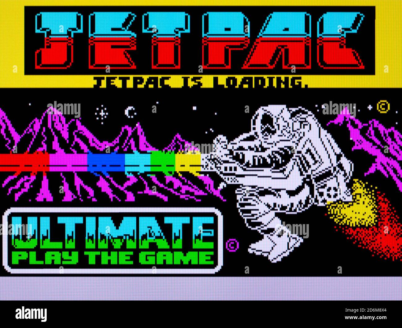 Jetpac - Sinclair ZX Spectrum Videogame - Editorial use only Stock Photo - Alamy
