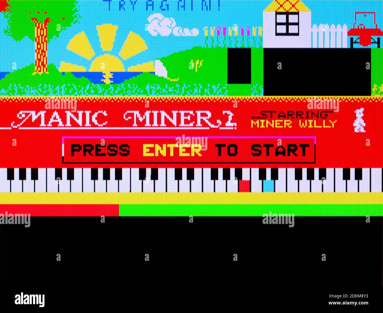 Manic Miner 2 - Sinclair ZX Spectrum Videogame - Editorial use only Stock Photo - Alamy