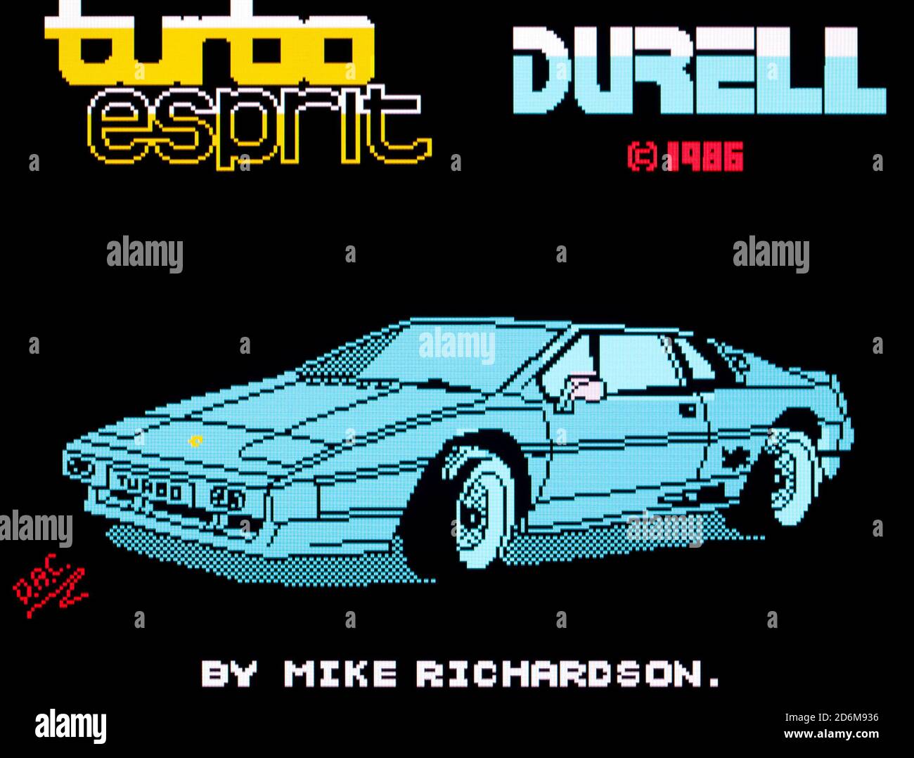 Turbo Esprit - Sinclair ZX Spectrum Videogame - Editorial use only ...