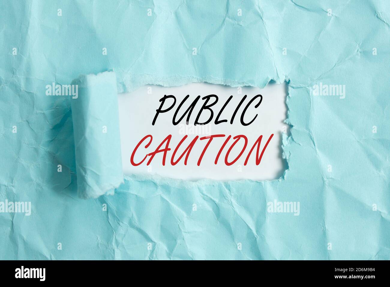 Text sign showing Public Caution. Business photo showcasing formal ...