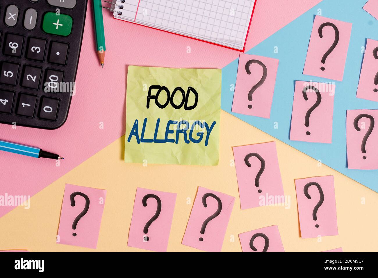 Text sign showing Food Allergy. Business photo text abnormal immune ...