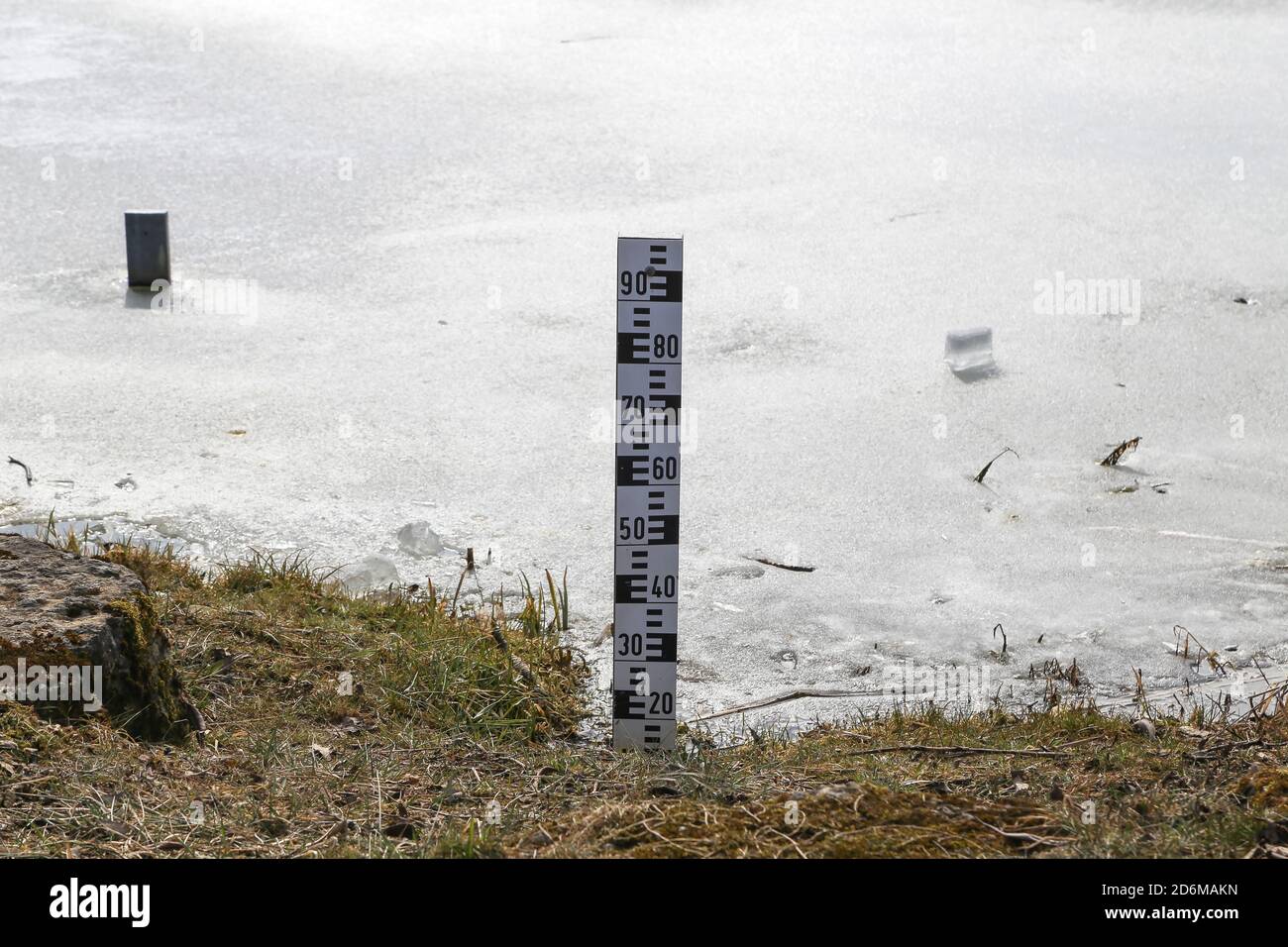Water level indicator on lake hi-res stock photography and images - Alamy