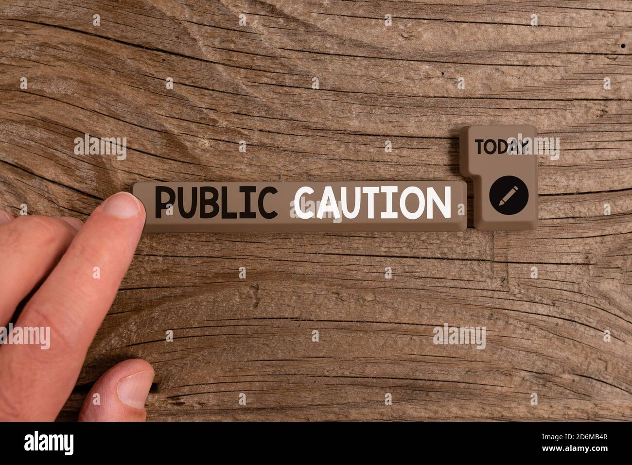 Writing note showing Public Caution. Business concept for formal ...