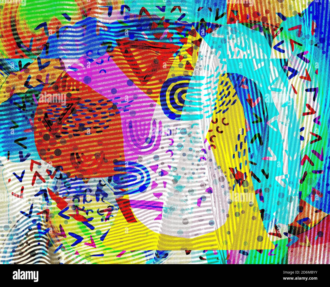 ABSTRACT ART: Manic Sunday Stock Photo - Alamy