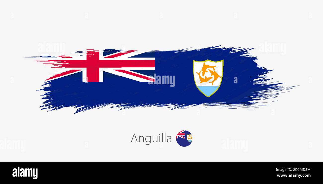 Flag of anguilla Stock Vector Images - Alamy