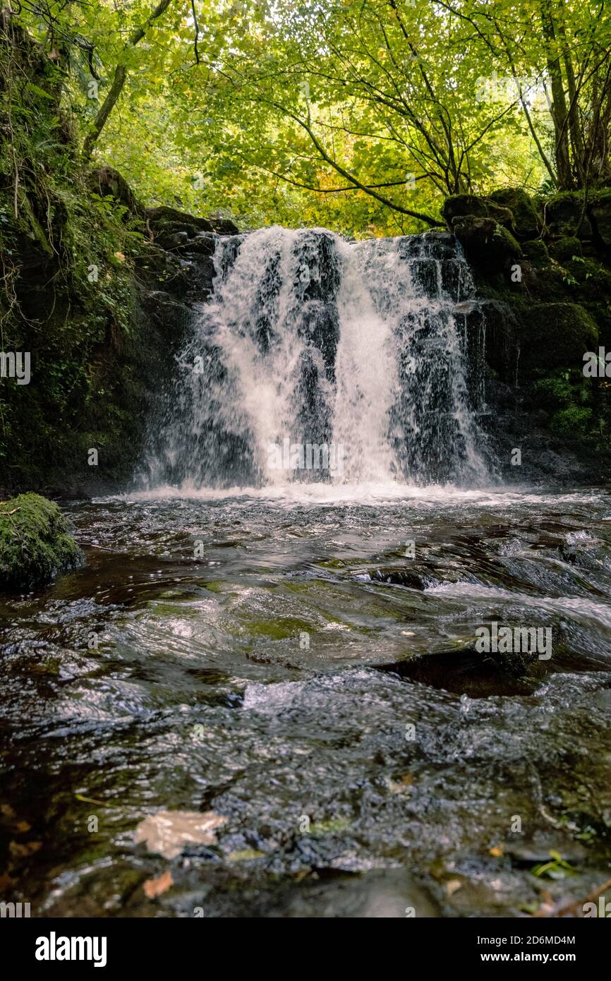 Waterfall at Brecon Beacons national park Stock Photo - Alamy