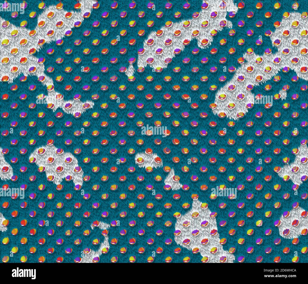 Light blue cow fur with white spots and sparkling violet, orange ...