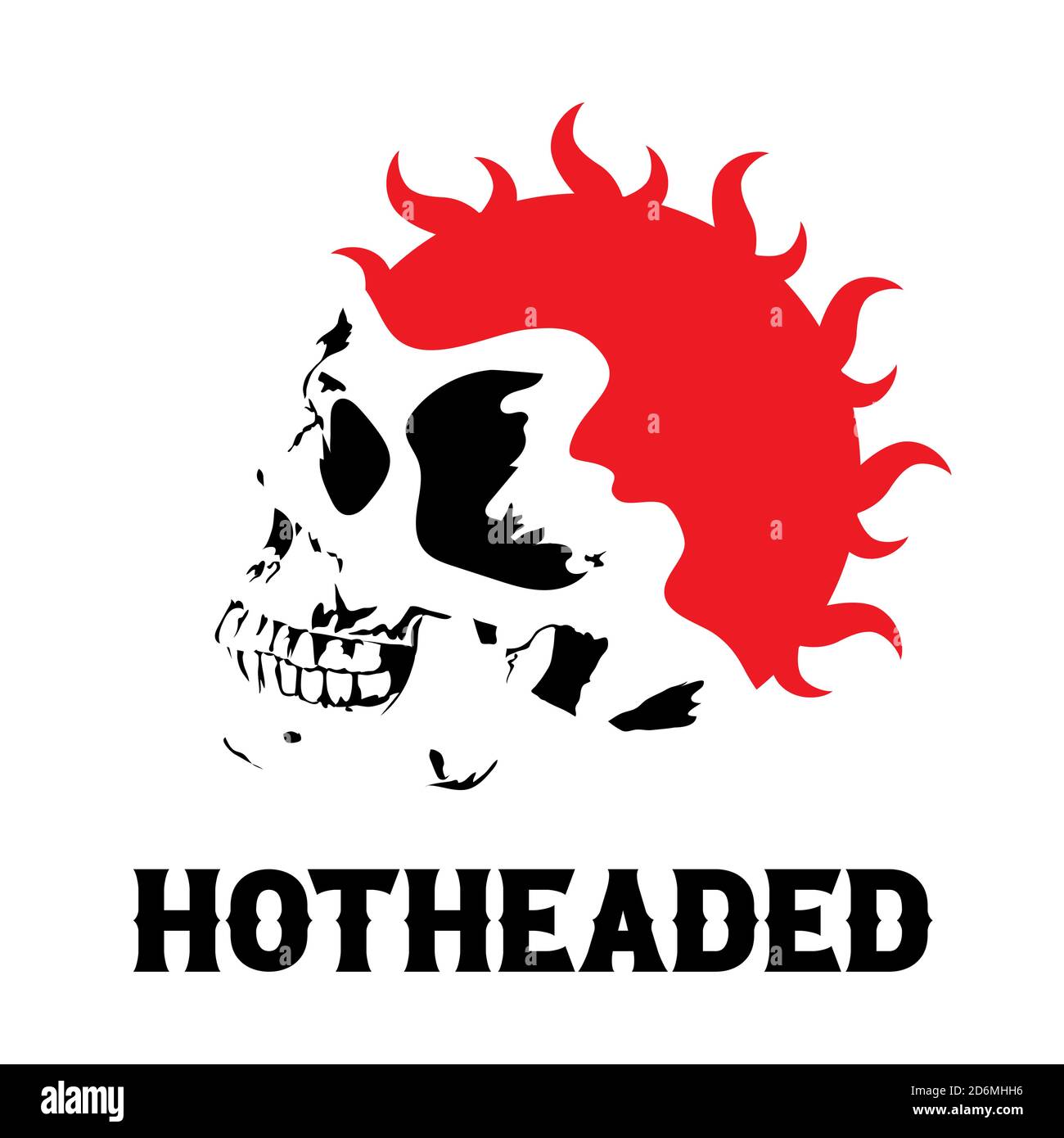 Flaming human skull hi-res stock photography and images - Alamy