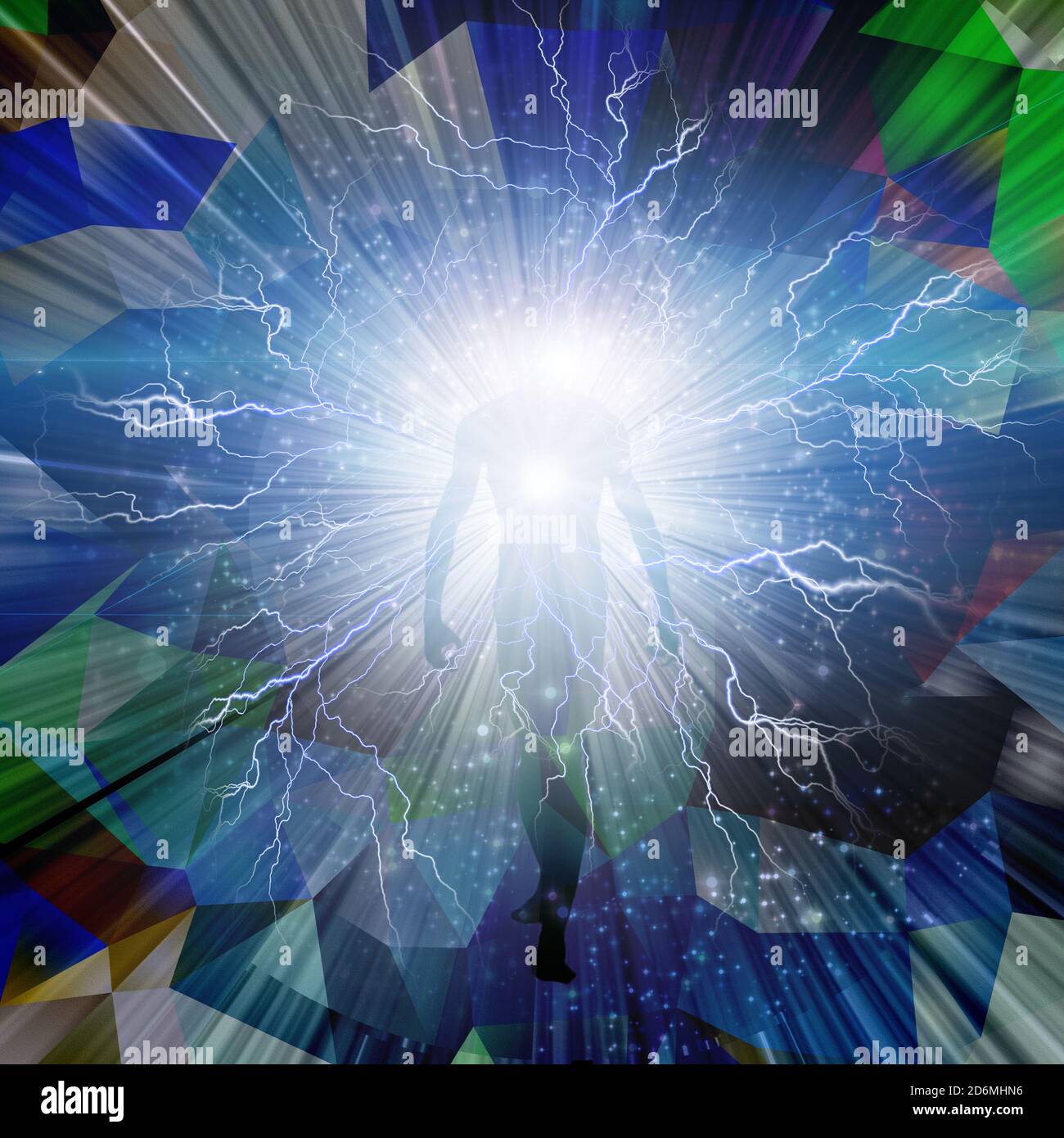 Soul with bright light Stock Photo - Alamy
