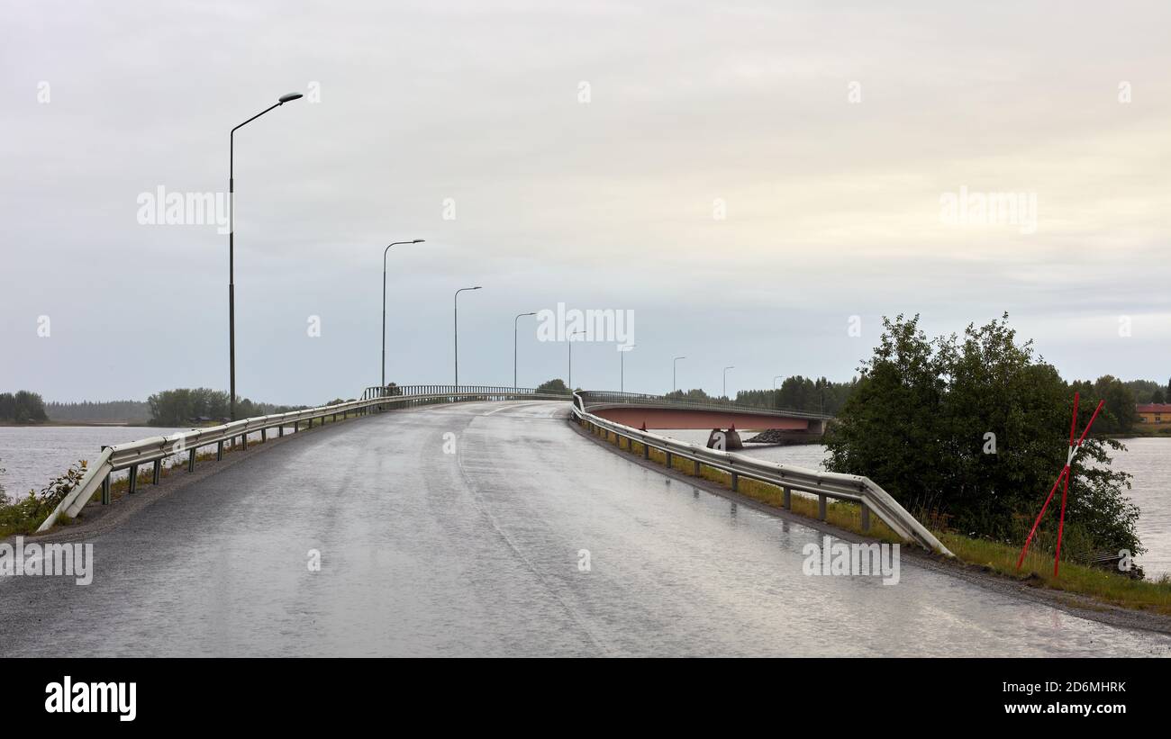 Bridge between Hammerdal and Bye in Jämtland, Sweden Stock Photo - Alamy