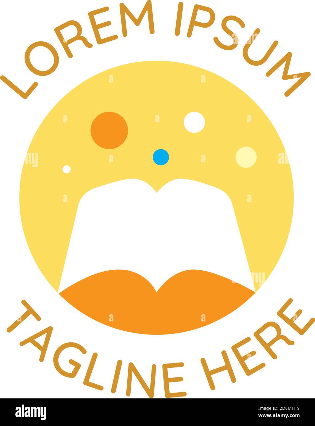 Logo design about kid education service in vector illustration. Child ...