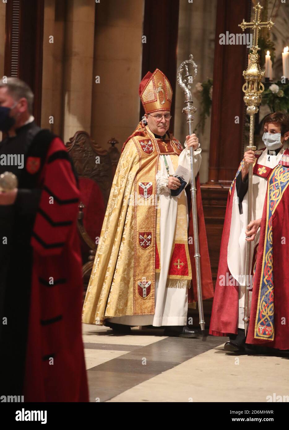 The Most Reverend Stephen Cottrell (centre), during his enthronement as ...