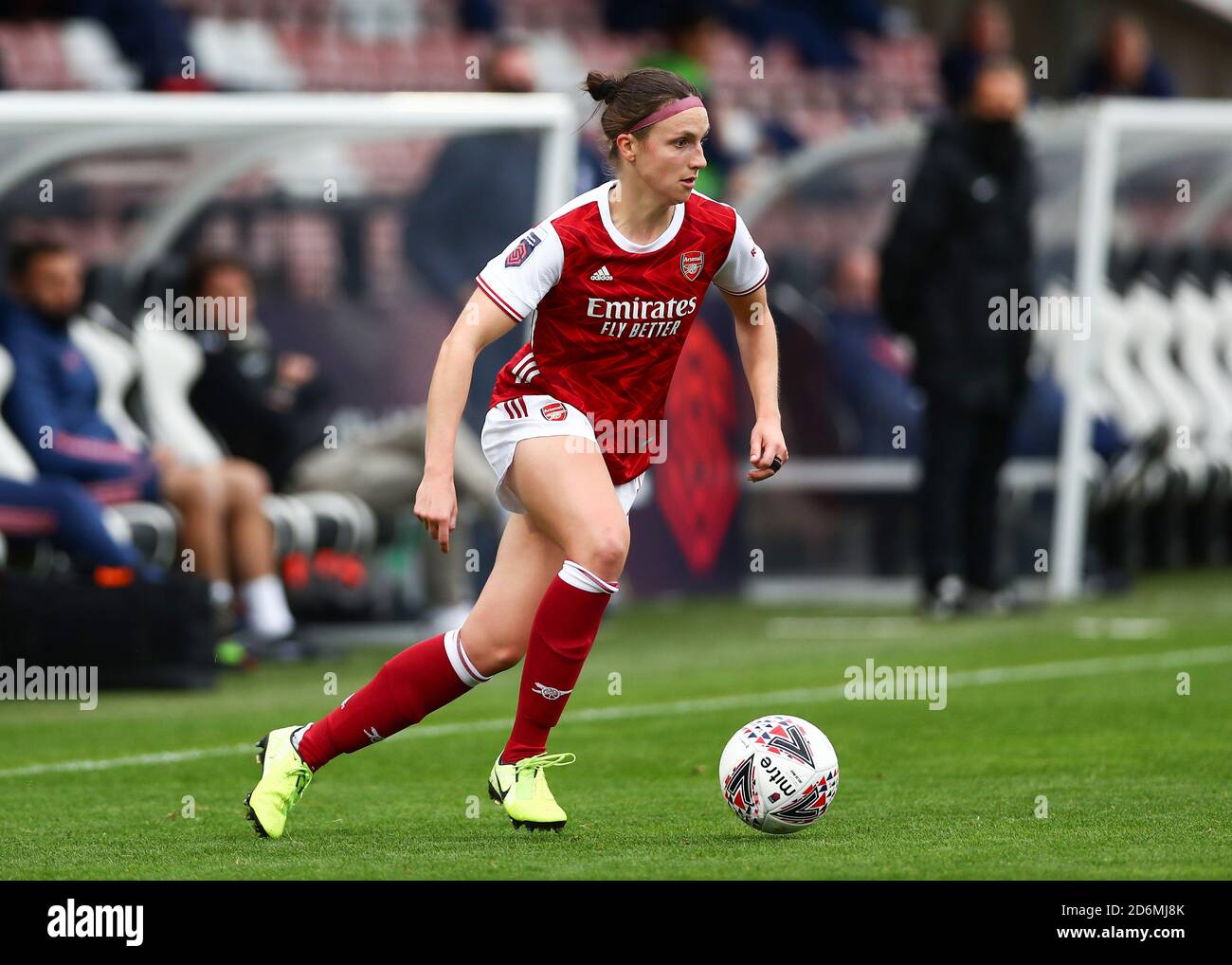 Borehamwood, UK. 18th Oct, 2020. #3 Lotte Wubben-Moy (Arsenal Women ...