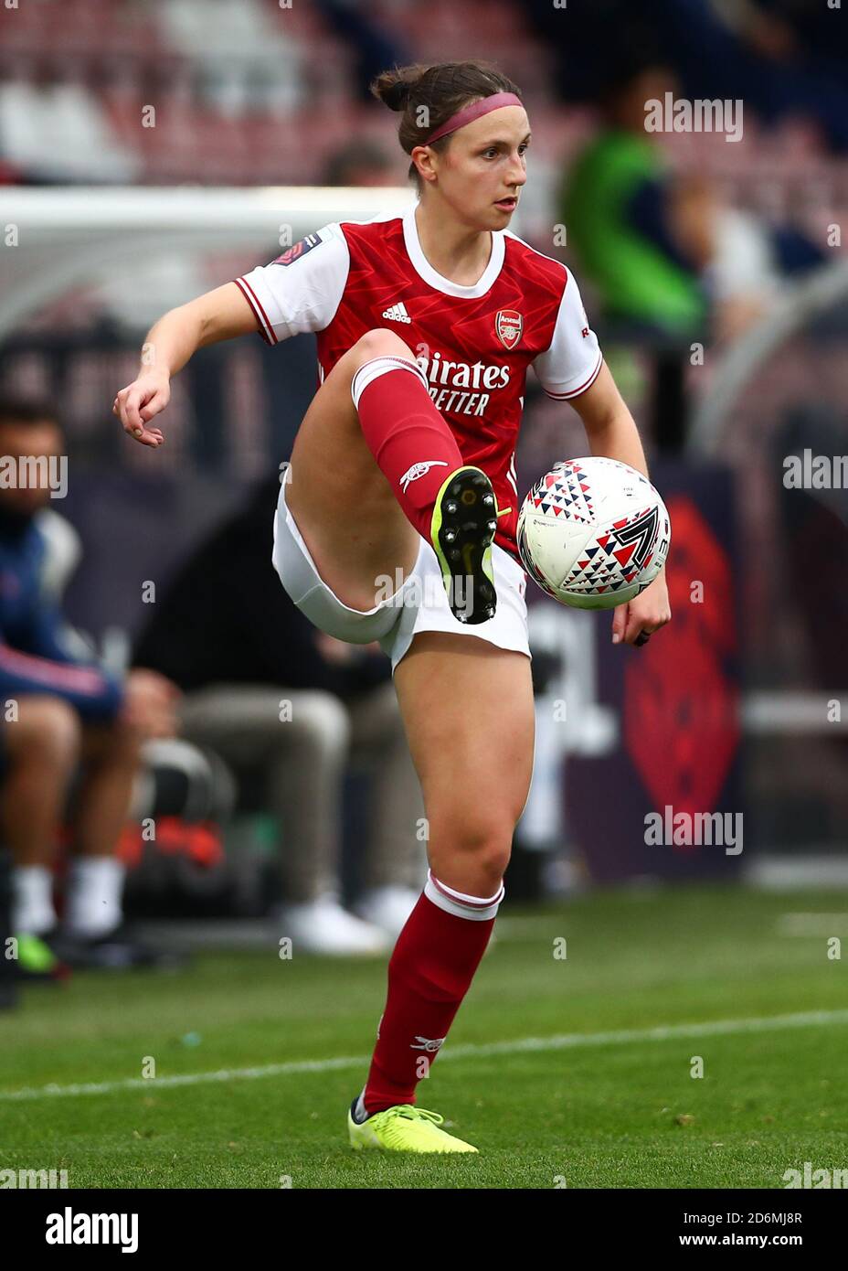 Borehamwood, UK. 18th Oct, 2020. #3 Lotte Wubben-Moy (Arsenal Women ...